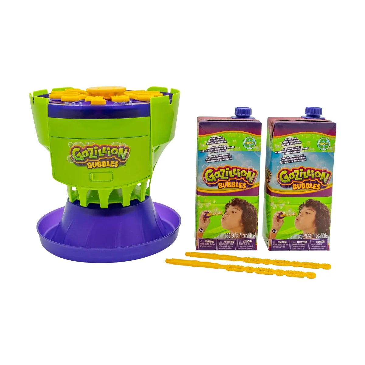 Gazillion Bubbles Ultimate Bubble Mania, Rainbow LED Light Machine, Includes Bubble Solution ...