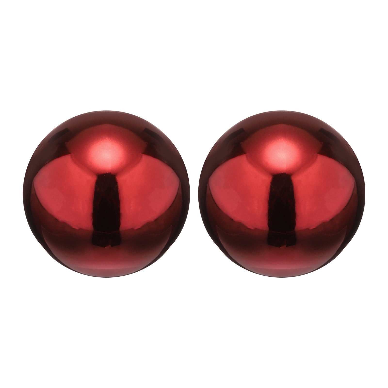 2 Packs Gazing Globe Decor Ball, 1.5 Inch 38mm Polished Hollow Ball, Ruby Red - Walmart.com