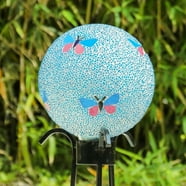 Gazing Ball, Mosaic Glass Gazing Balls Sphere,Colorful Glass Gazing ...