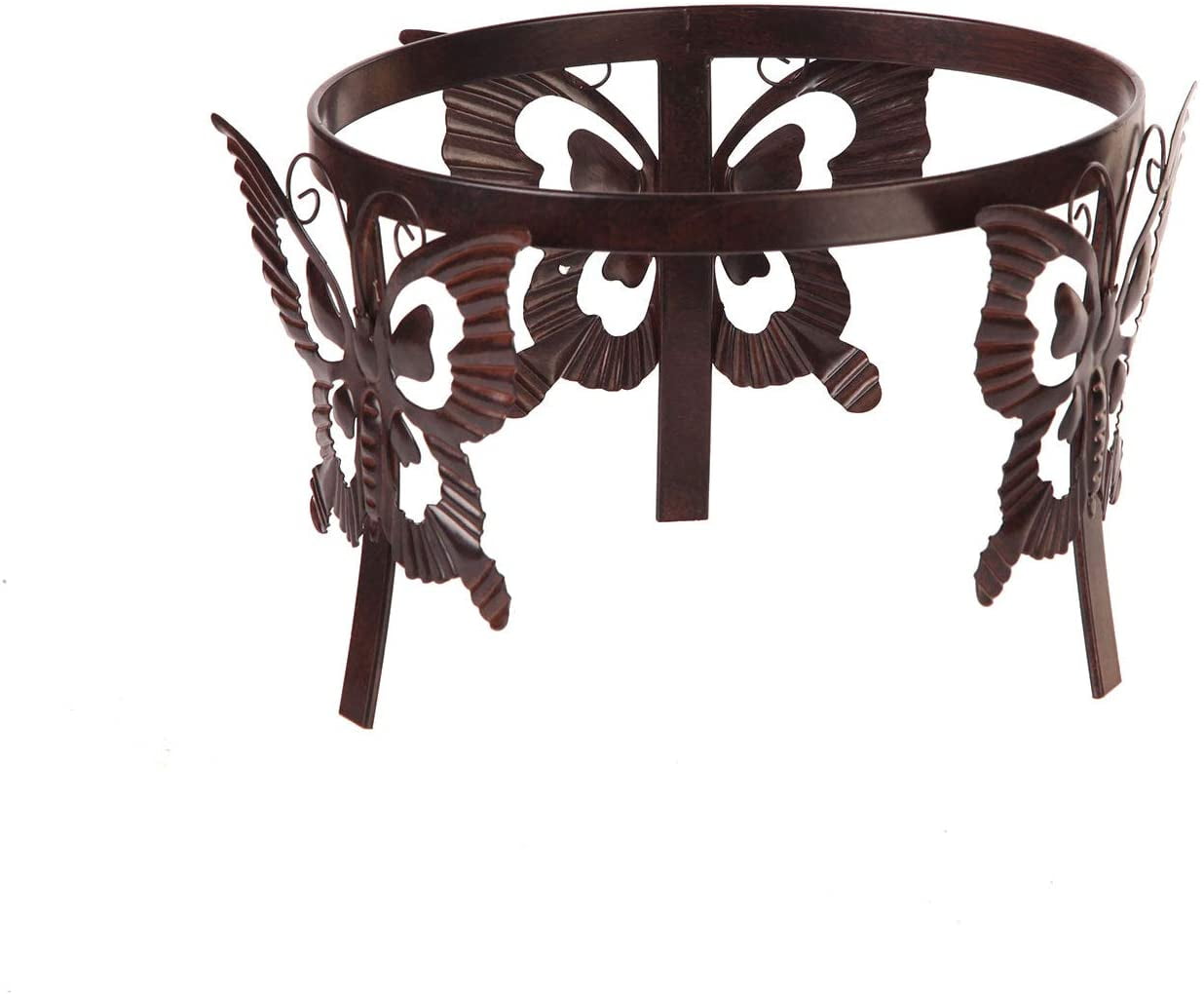 Gazing Ball Stand with Butterfly Adornment for 10-12-Inch Globes ...