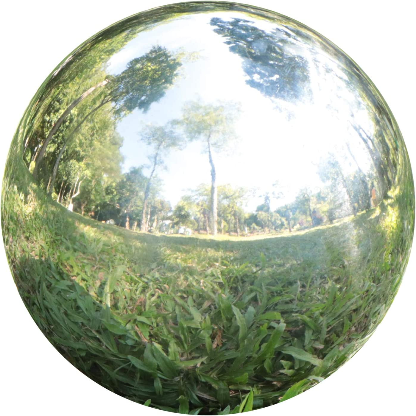 Gazing Balls for Garden, Home Outdoor Hollow Sphere Stainless Steel ...