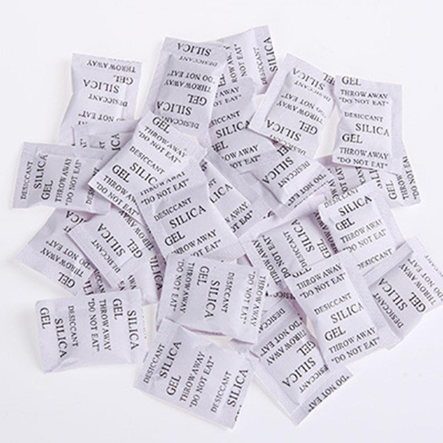 5 Gram [50 Packs] "Dry & Dry" Premium Silica Gel Packets Desiccant ...