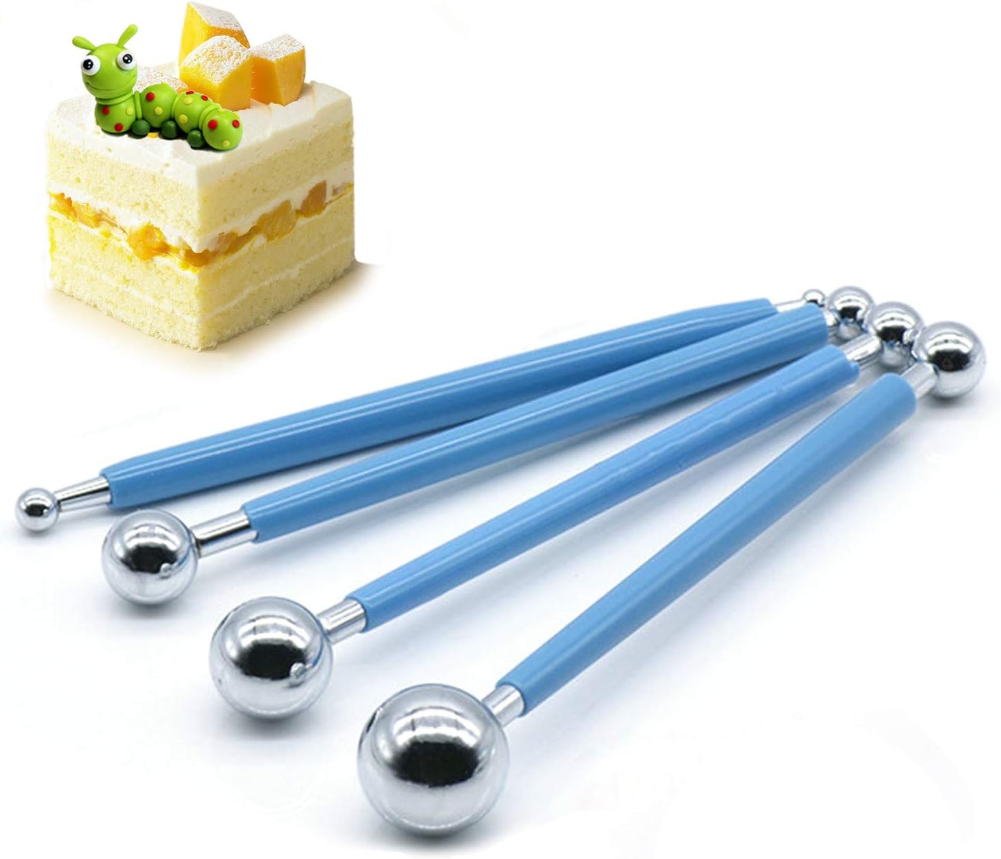 Gbayxj 4-Piece Ball Stylus Dotting and Modeling Tools Set for Clay ...