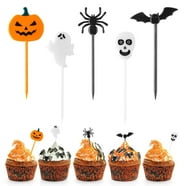 Savlot 10 Pieces Plastic Halloween Picks Halloween Cupcake Topper Picks ...