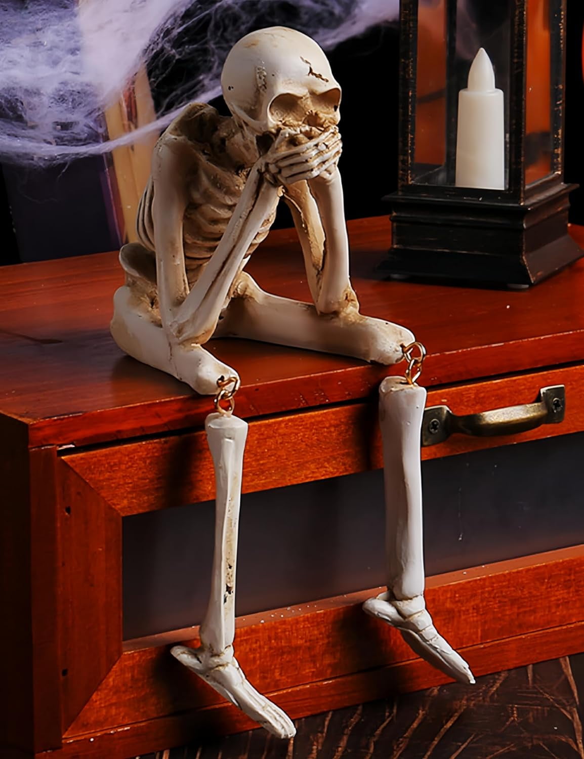 Halloween Decorations Indoor Speak NO Evil Small Skeletons Halloween ...