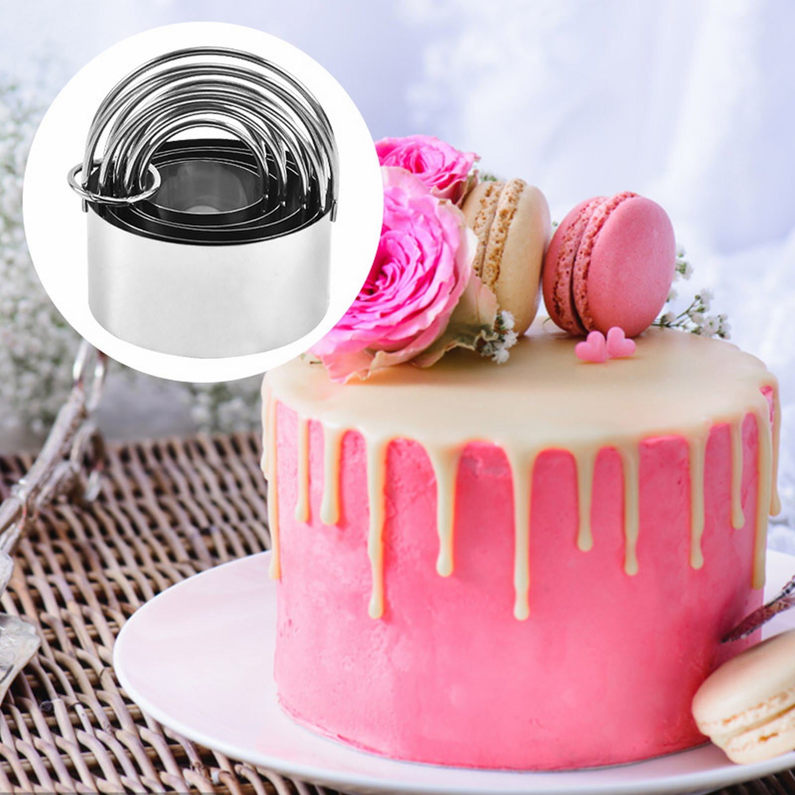 Gbifzutdjp Clearance! Cookie Cutters Flat Bottom Round Mould 5 Piece ...