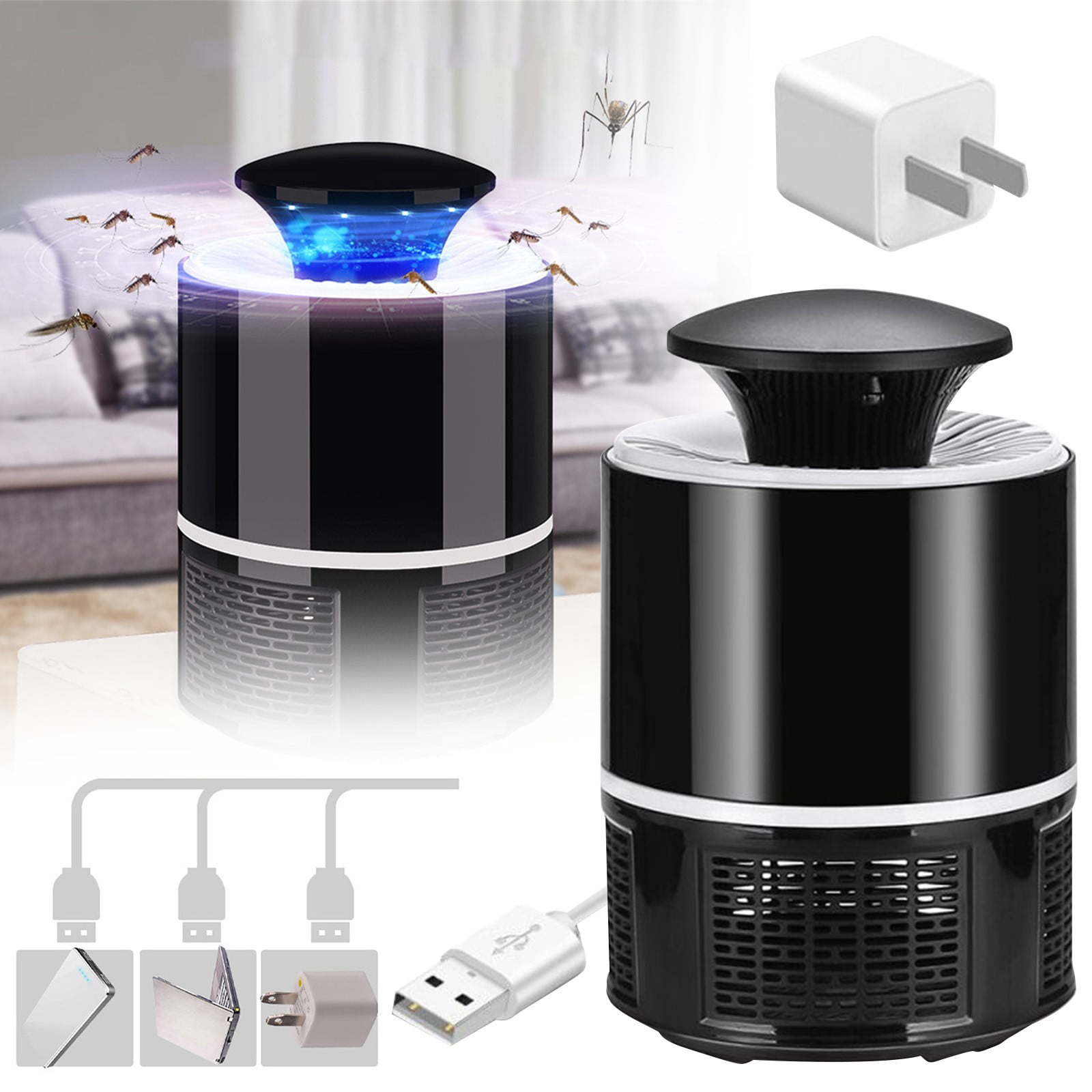 Gbifzutdjp Mosquito Zapper Catcher & for Gnat Moth Catch Flying Indoors ...