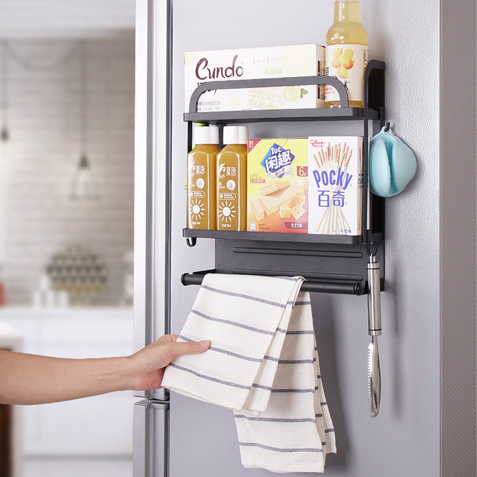 Gbifzutdjp Shelf Brackets Kitchen Rack Refrigerator Storage Rack Heavy ...