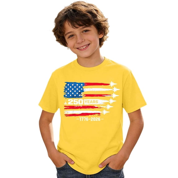 Gbsyewxs Boys Tshirts Short Sleeve Usa Flag Graphic Independence Day T ...