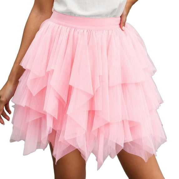 Gbsyewxs Mardi Gras Skirts For Women Layered Tutu Skirt Elastic Waist ...