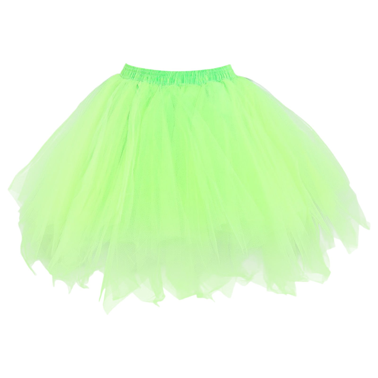 Gbsyewxs Womens Skirts Layered Tutu Mesh Skirt Elastic Waist Swing ...