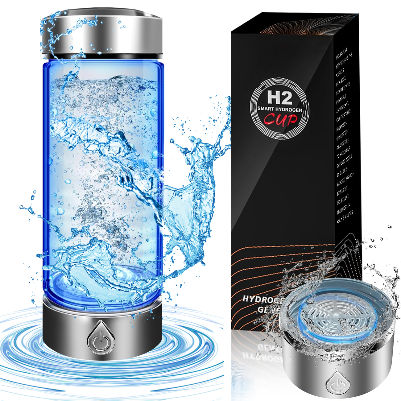 XEOVHV Hydrogen Water Bottle,Portable Hydrogen Water Ionizer Machine ...