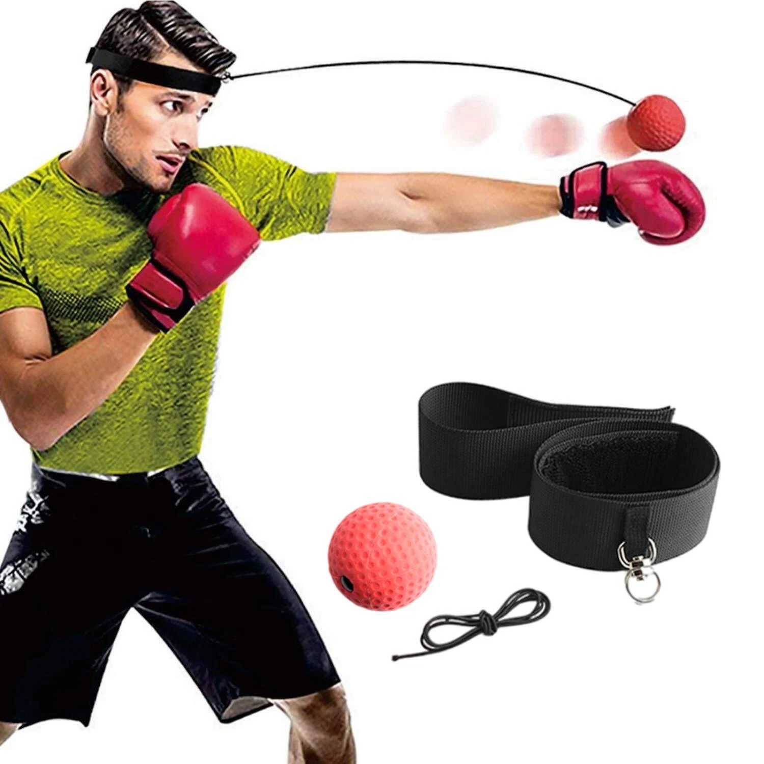 Gdaytao Box Ball Single Game Boxing Reflex Ball with Rubber Boxball ...