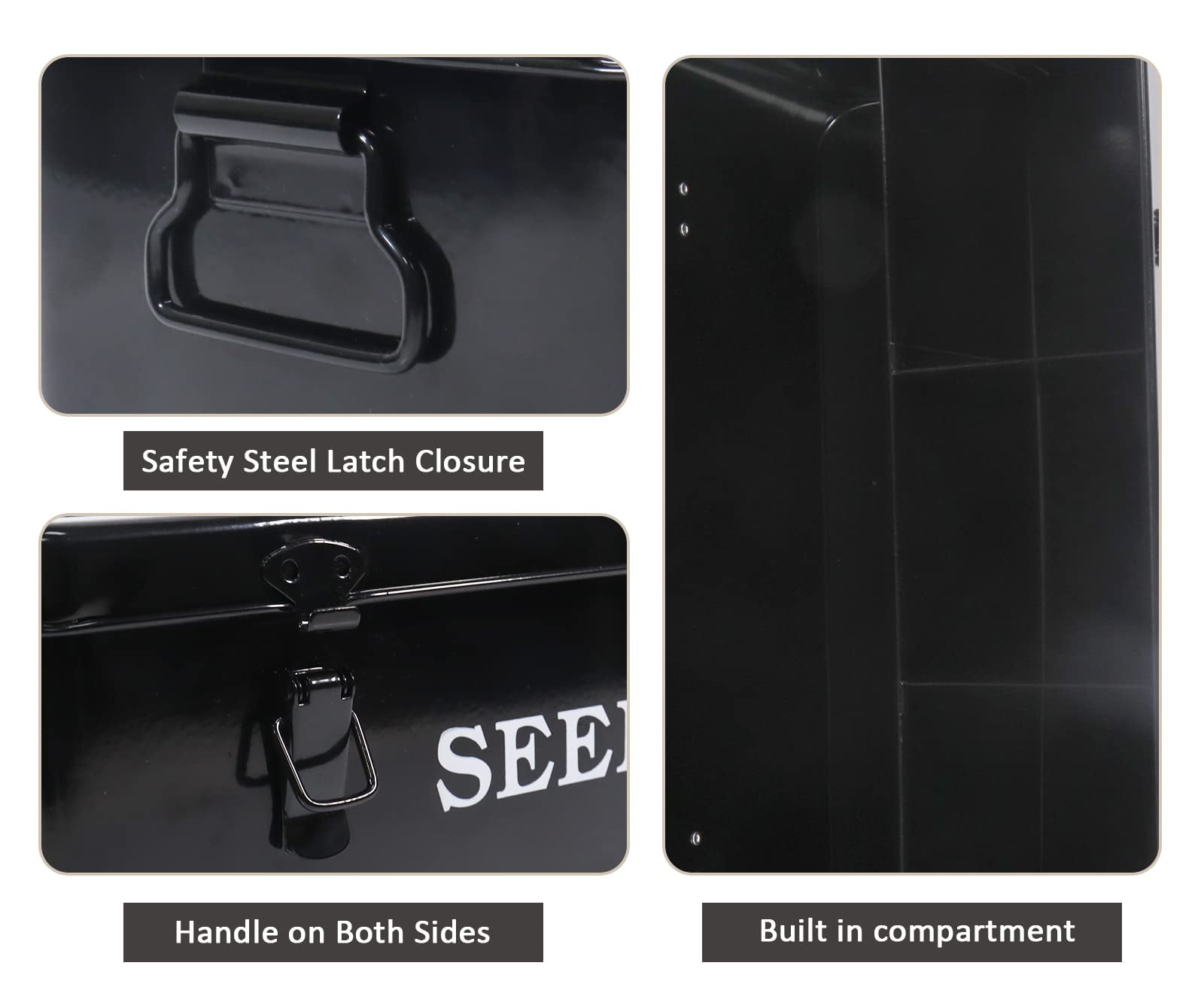 Gdfjiy Seed Storage Box Metal Seed Container H2FSDSeed Packet Storage ...