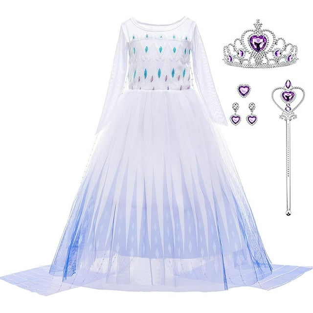 Gdledy Jankles Elsa Costume for Girls Princess Elsa Dress Toddler Kids ...