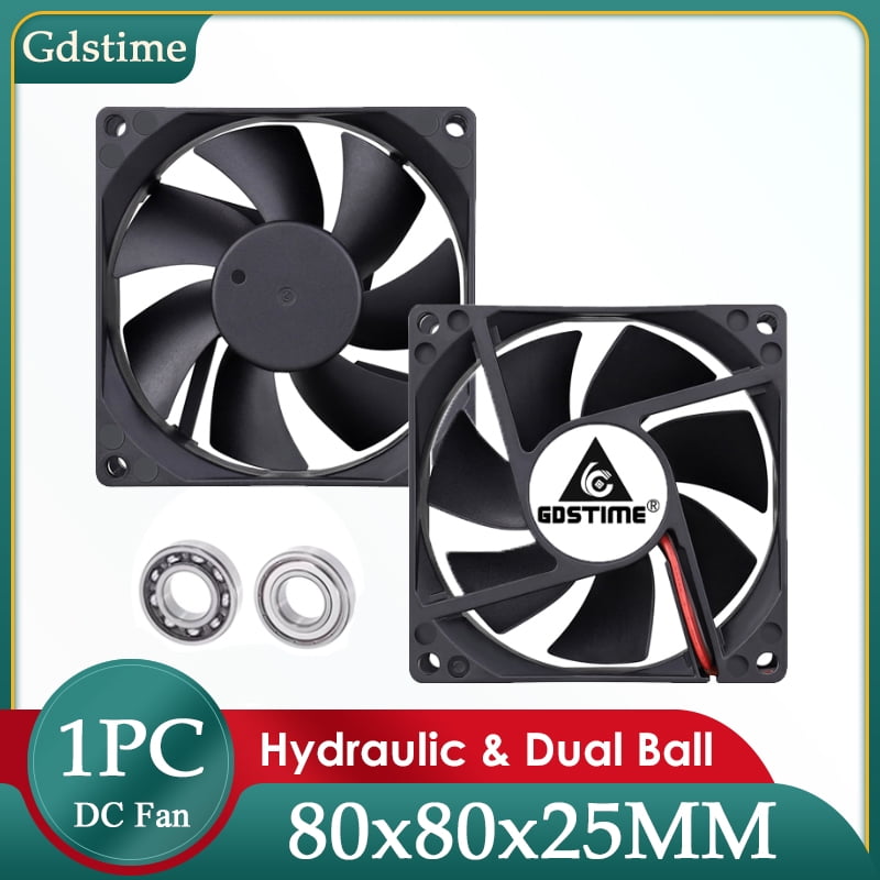 Gdstime DC 5V 12V 24V 48V 8cm 80mm Brushless Computer Case PC CPU Cooling Fan 8025 Axial Cooler ...