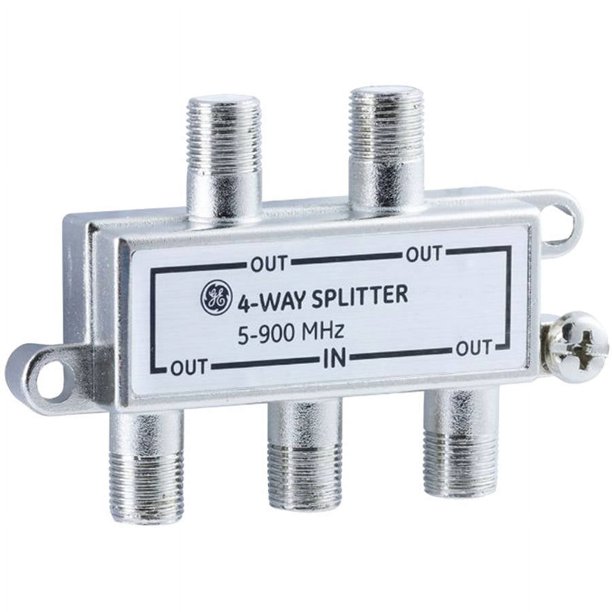 Ge 35047 4-Way Signal Splitter - Walmart Business Supplies