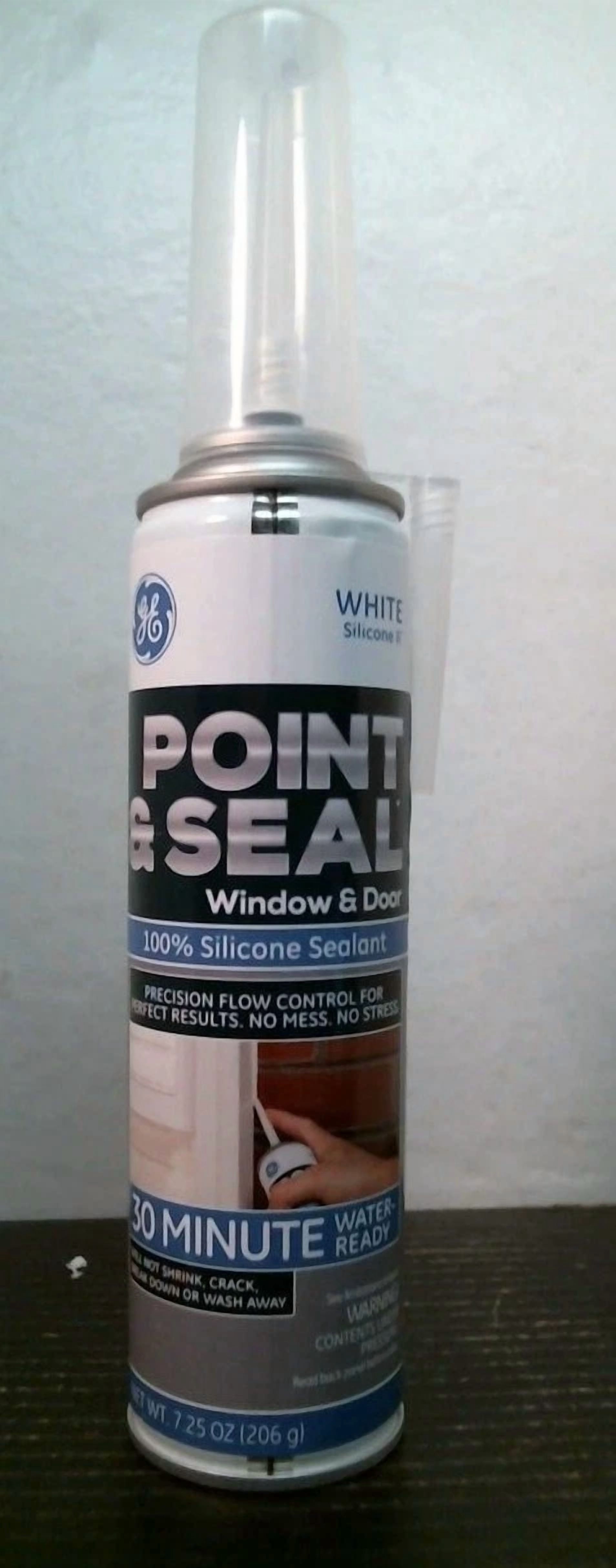 Ge 90059 Point & Seal Window & Door Silicone Sealant, White, Free Ship ...