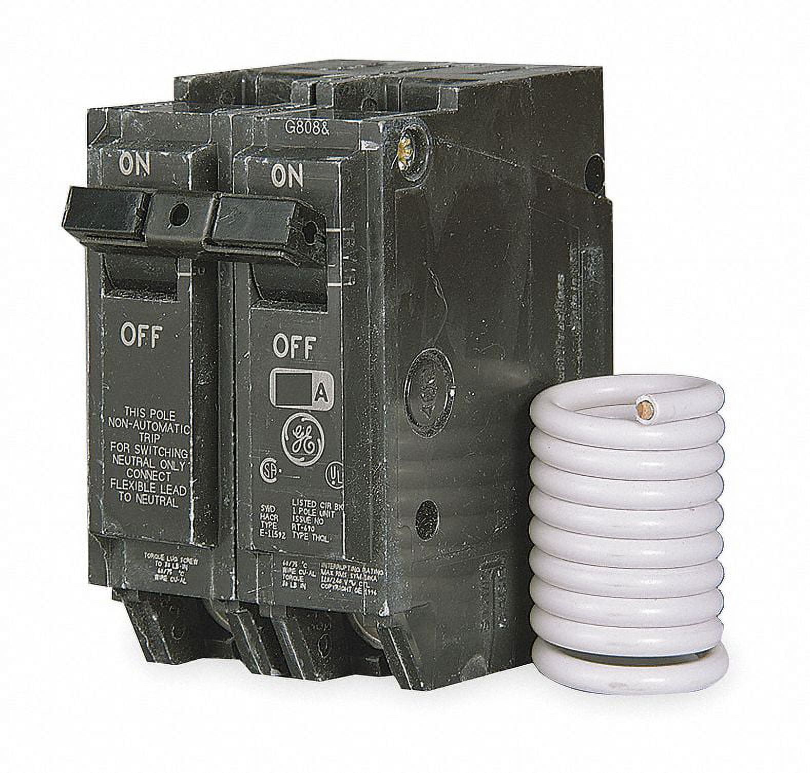 Ge Circuit Breaker,20A,Plug In,120/240V,2P THQL21WY20 - Walmart.com
