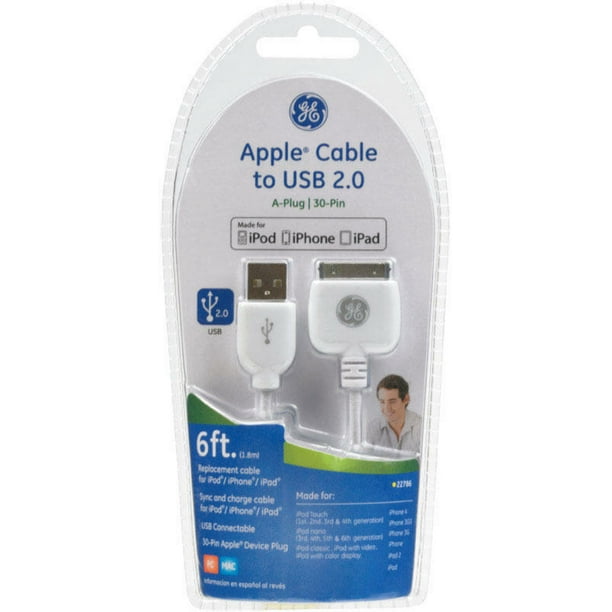 Ge Lighting 6ft USB Sync Charger Cable 22786 - Walmart Business Supplies