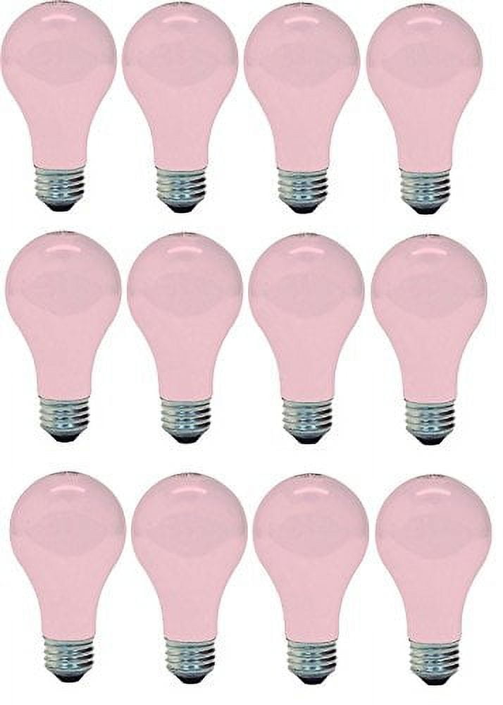 Ge Lighting 60W Soft Pink Lamps, 97483 Ge Light Bulb (Pack of 12 ...