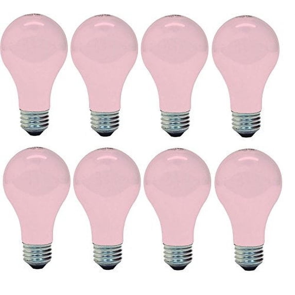 GE Lighting 97483, 60W Soft Pink Light Bulbs for Home Lamps and ...
