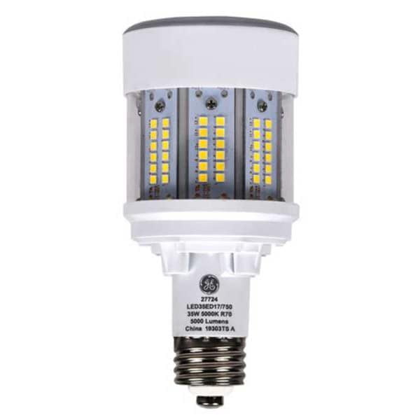 GE High Lumen Light Bulbs, 35W HID LED, ED17, Medium Screw (E26 ...