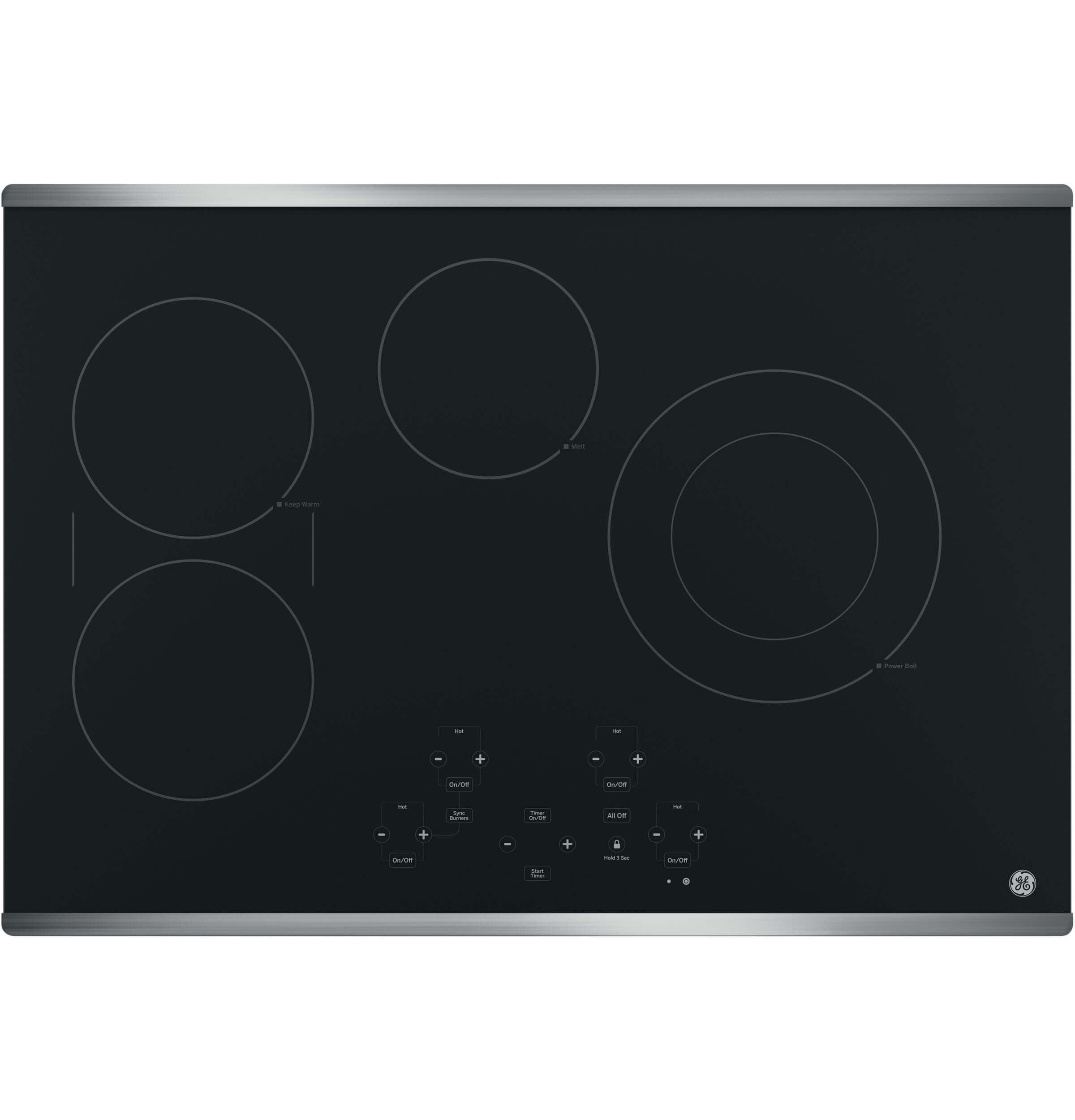 Ge Profile Jp5030 30" Wide Built-In Electric Cooktop - Stainless Steel ...