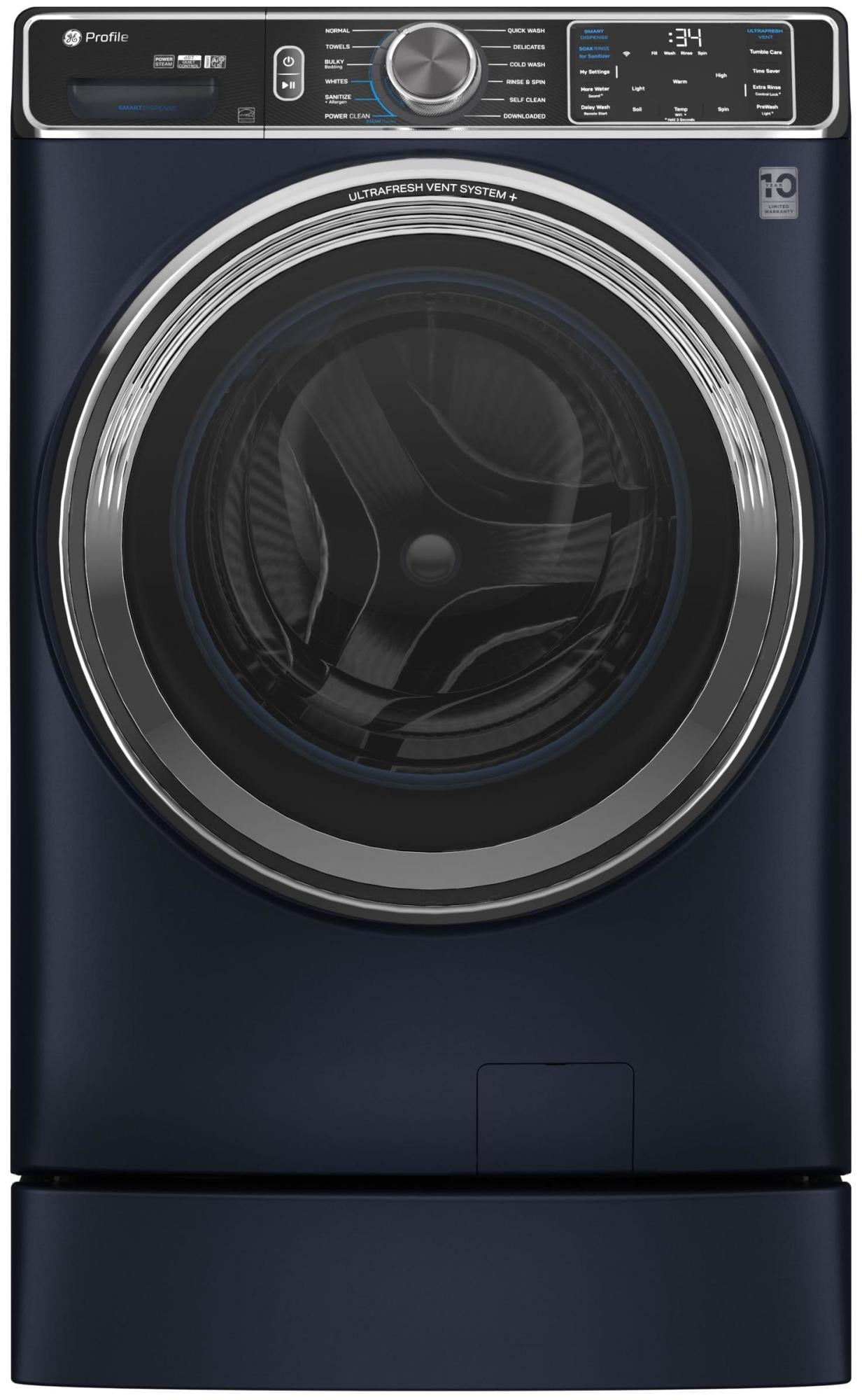 Ge Profile Pfw870s 28" Wide 5.3 Cu. Ft. Front Loading Washing Machine ...