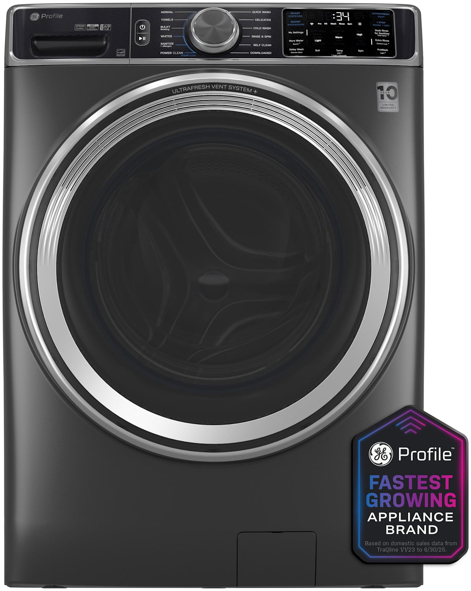 Ge Profile Pfw955spw 28" Wide 5.5 Cu. Ft. Energy Star Certified Front ...
