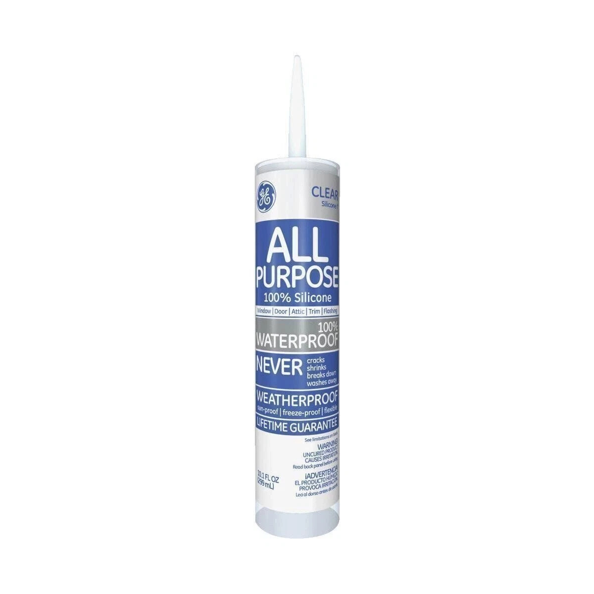 Ge Silicone 1 All Purpose 100% Silicone Sealant - Walmart.com