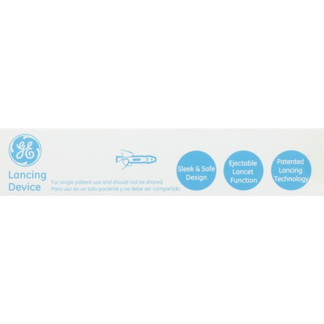 Ge100 Lancing Device, Sleek and Safe Design, Patented Lancing ...