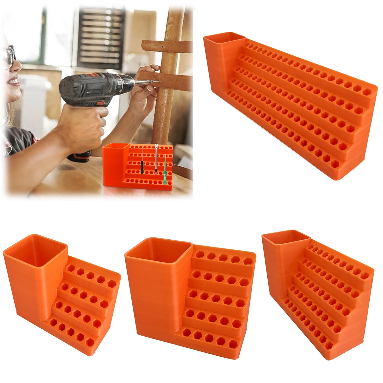 GeBuSn Can Store 20 25 50 Or 100 Drill Bits Drill Bit Storage Heavy ...