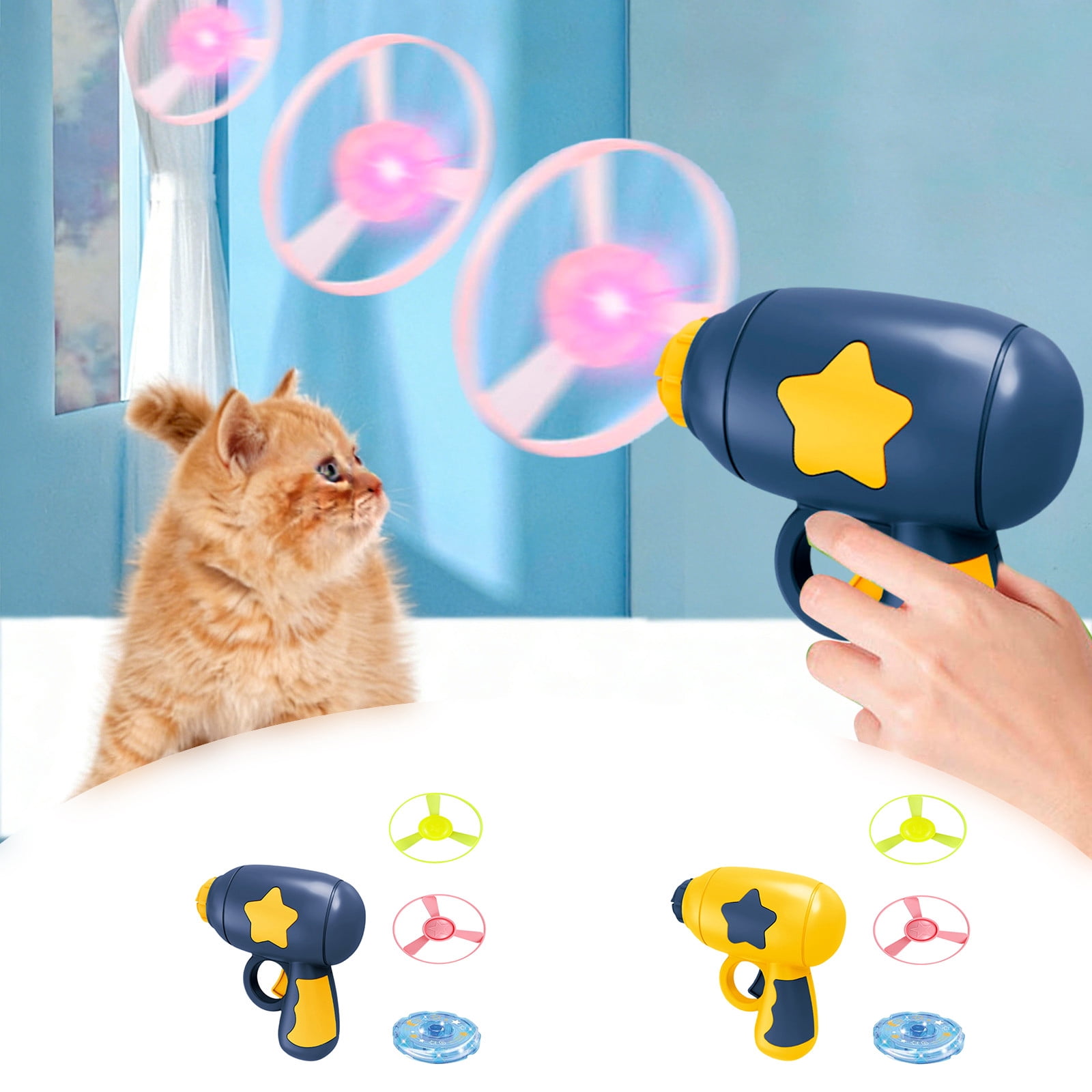 GeBuSn Cat Propeller Flying Propeller Cat With Colorful Flying ...