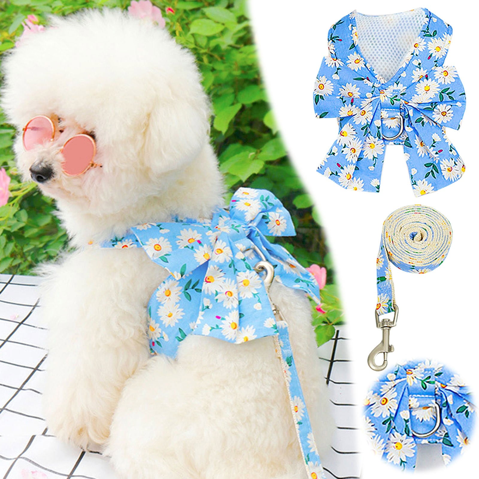 GeBuSn Dog Harness Chest Strap With Design Breathable Three Layer ...