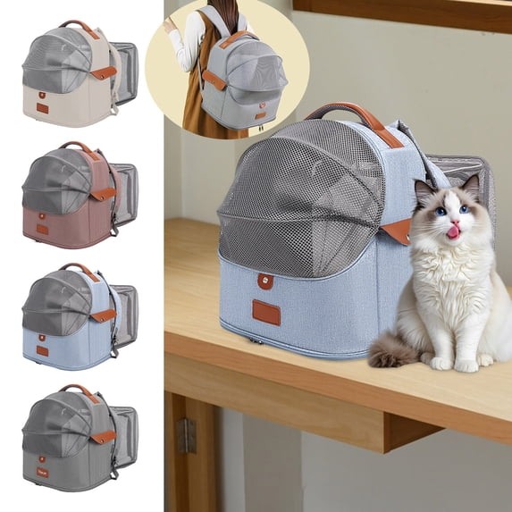 GeBuSn Durable Nylon Pet Backpack For Cats And Dogs Comfortable For ...