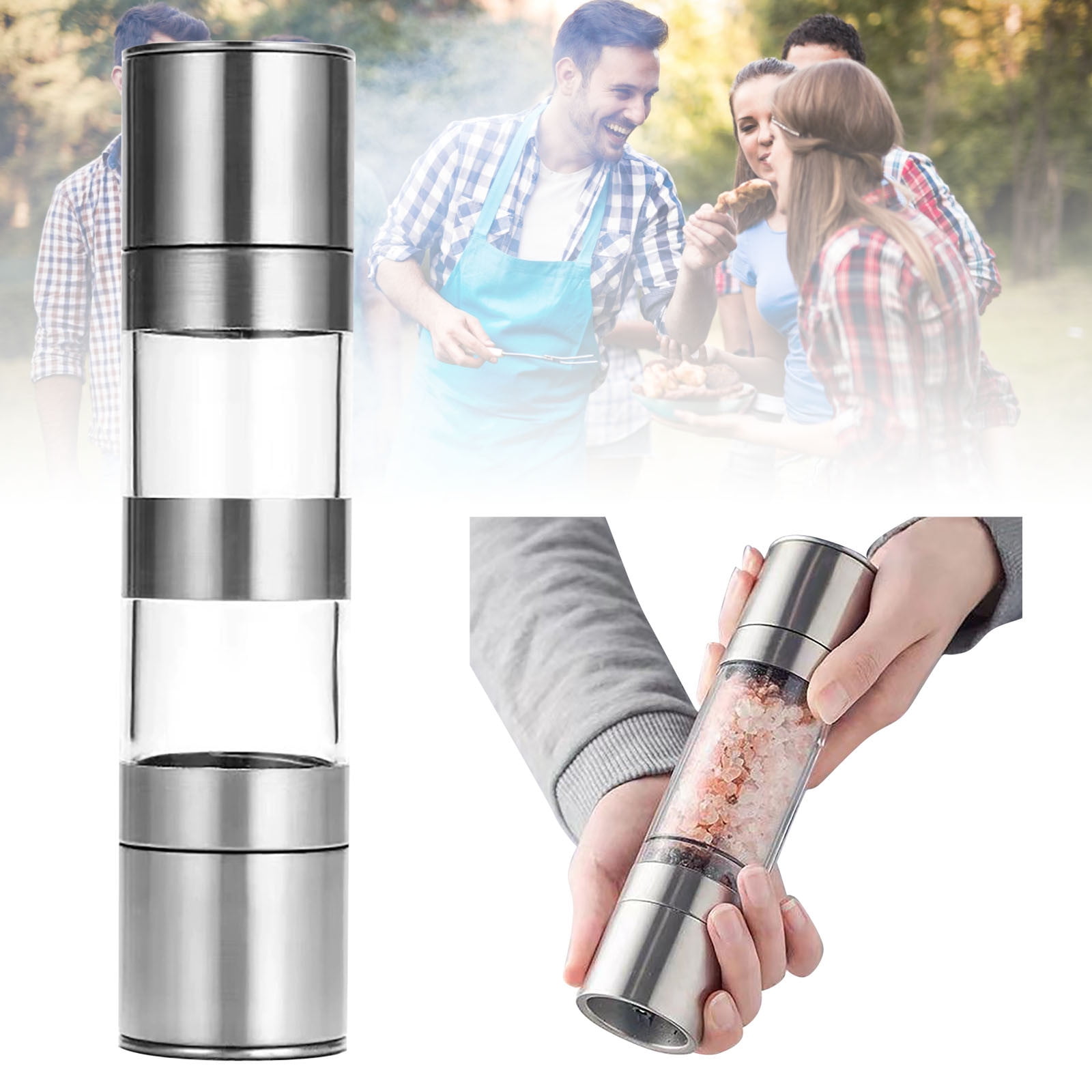 GeBuSn Manual Stainless Steel Pepper Grinder Mini Head Kitchen Mill For ...