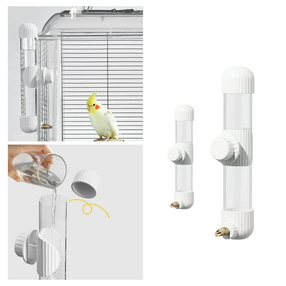 GeBuSn No Mess Bird Water Dispenser Automatic Parrot Water Feeder With ...
