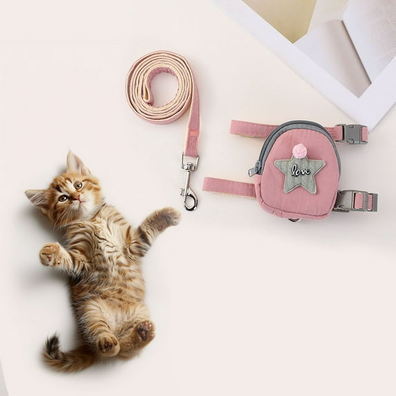 GeBuSn Star Decorated Escape Proof Shoulder Pet Harness And Leash Set ...