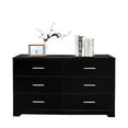 GeDecor 6-Drawer Double Dresser, Wide & Deep Storage Cabinet for Big ...