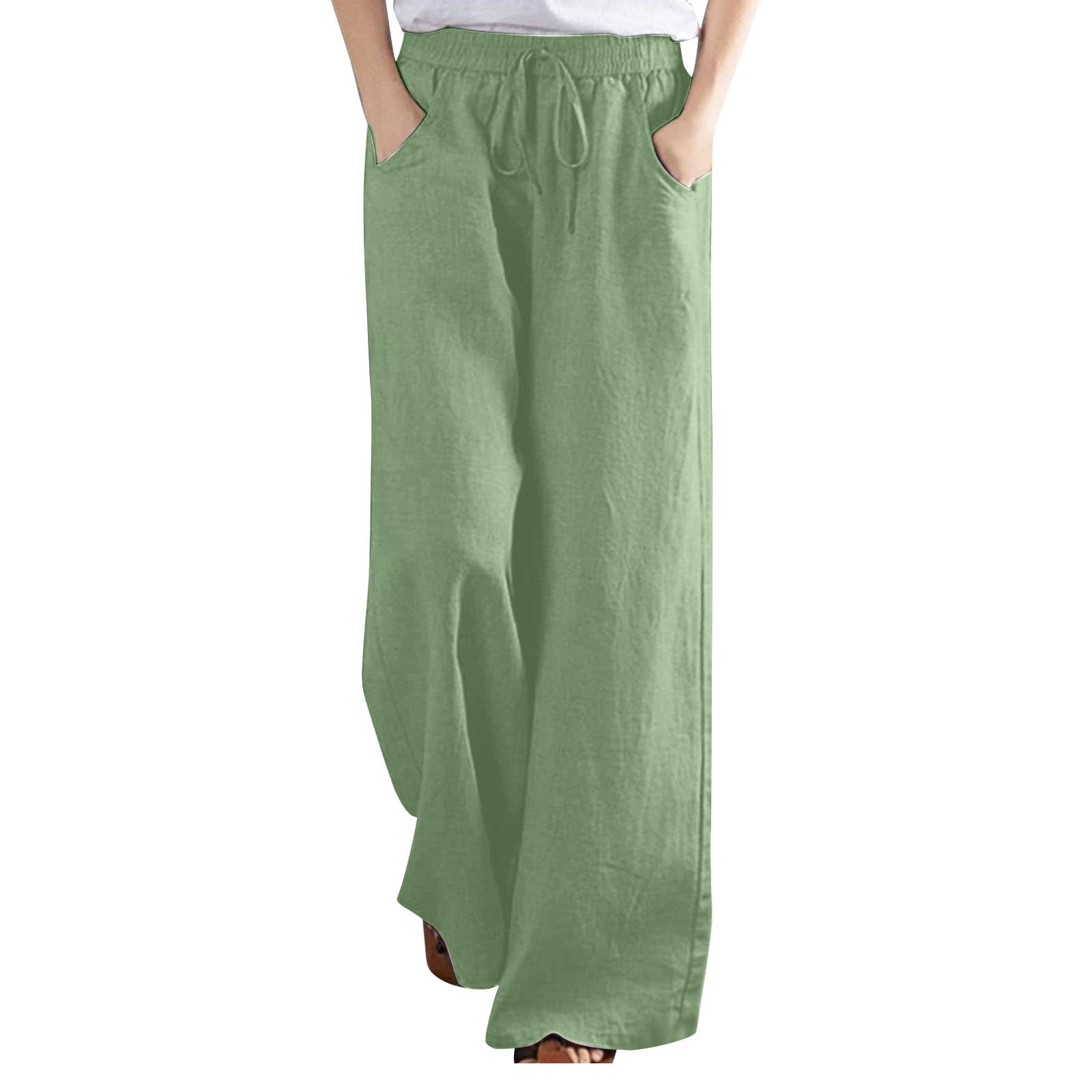 GeNai Cute Pants for Women Trendy Capri Pants for Women Plus Size ...