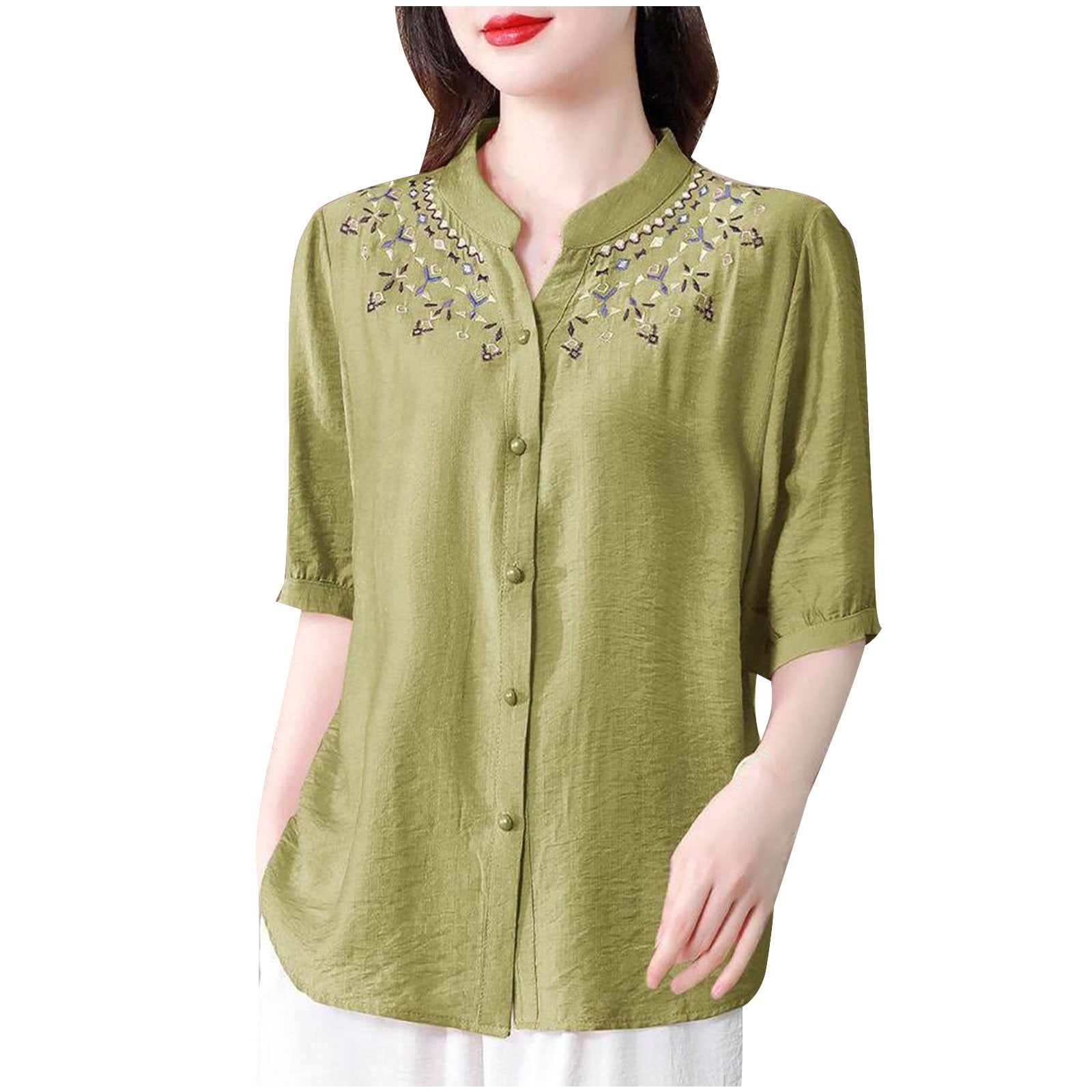 GeNai Plus Size Tops for Women Purple T Shirts for Women Loose Fit Long Peasant Blouses for ...