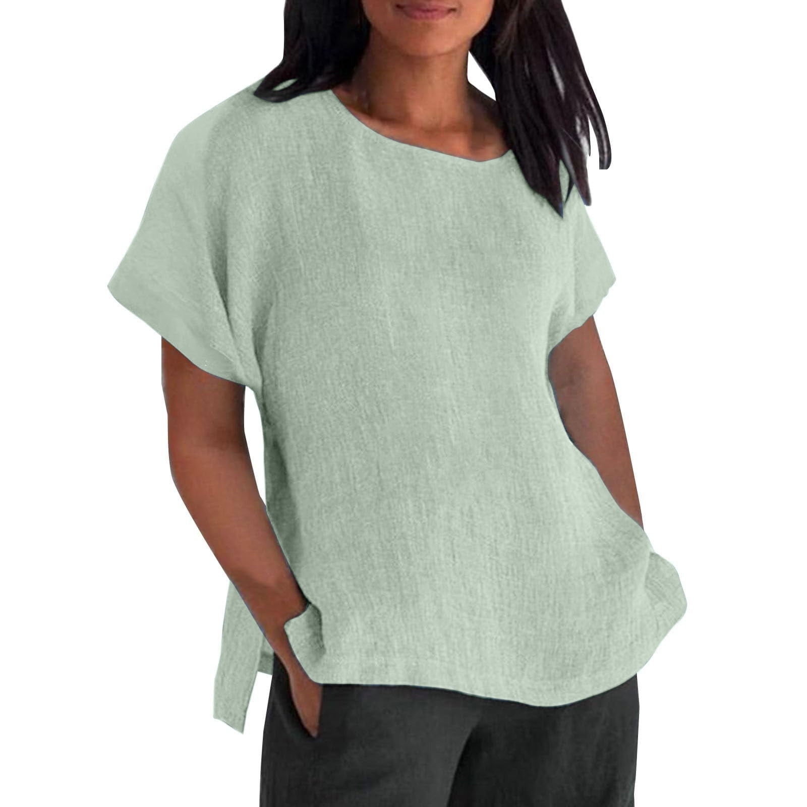 Genai Womens Crop Tops Short Sleeve Club Shirts For Women Sexy Dressy Blouses For Women Elegant