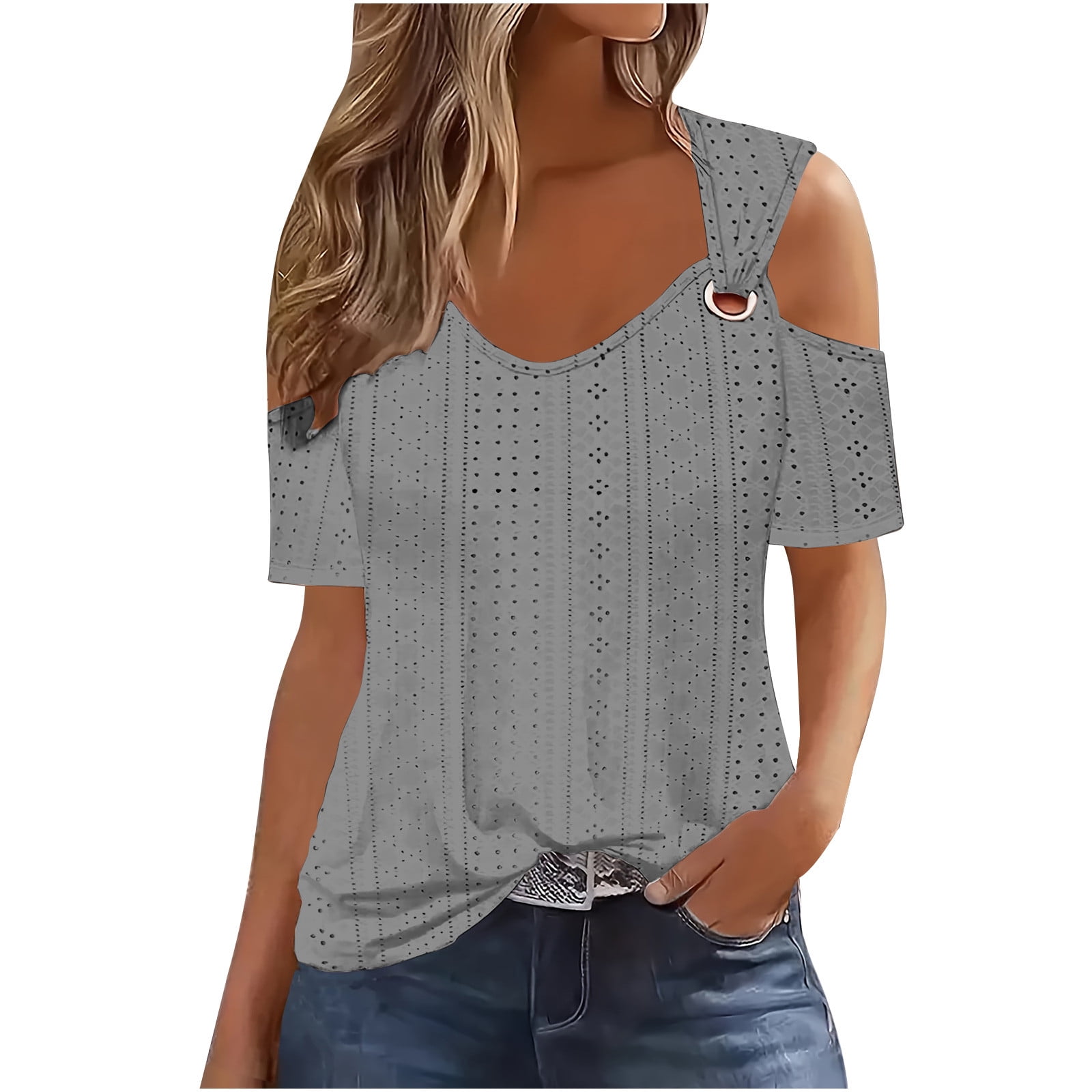 Zuesphe Womens Floral Tops Y2K Shirts for Women Dressy Casual Summer ...