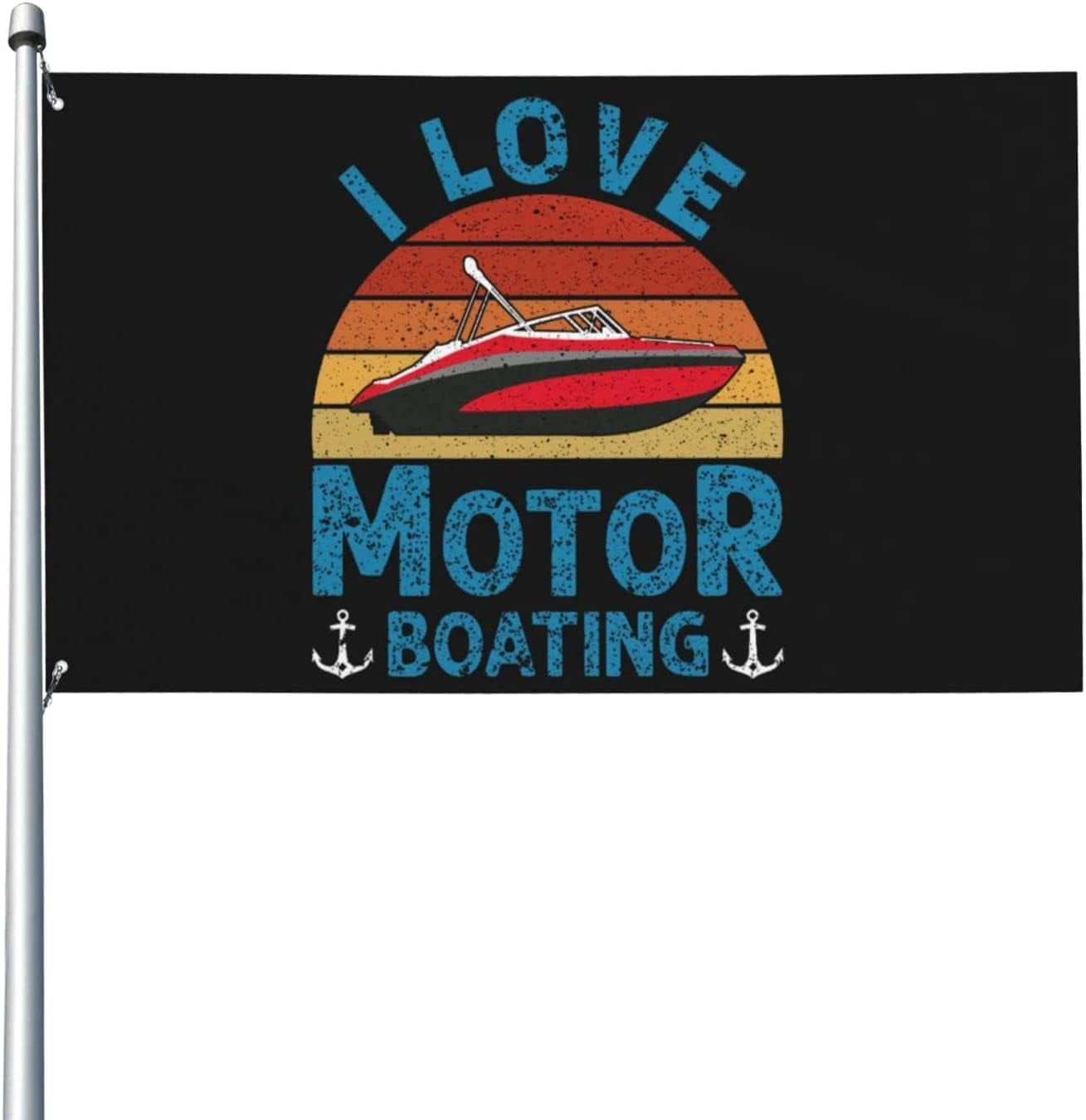 GeRRiT Funny Boating Flags I Love Motor Boating Garden 3x5Ft Flag ...