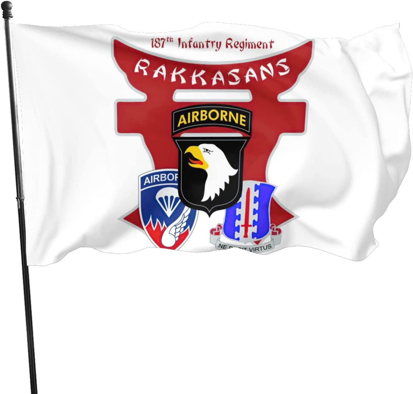 GeRRiT Us Army 187th Airborne Rakkasans Garden 3x5Ft Flag Outdoor ...