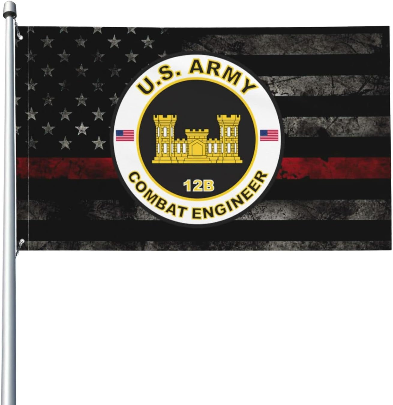 GeRRiT Us Army Combat Engineer Garden 3x5Ft Flag Outdoor Indoor Party ...