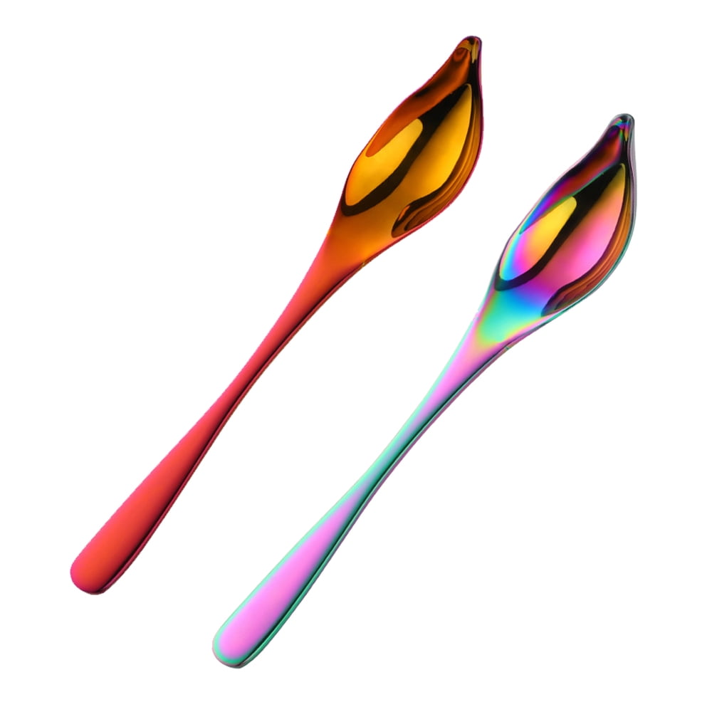 Gealach 2PCS Stainless Steel Decorating Spoon, Conical Nozzle, Magic ...