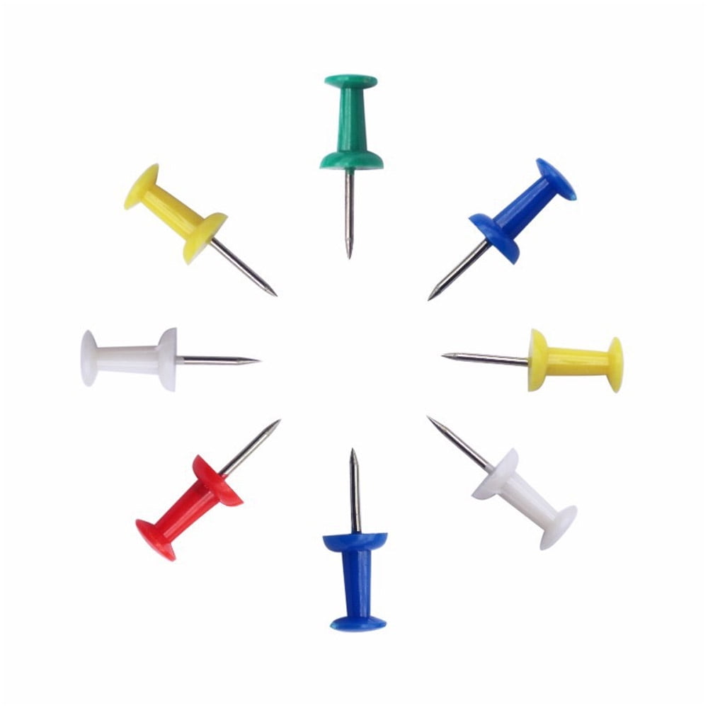 Gealach 300 Pack, 1-Inch Colored Map Pins, 4 Unique Colors, Perfect for ...