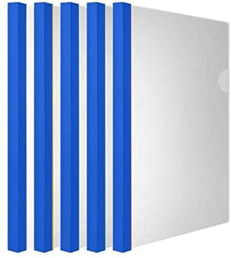 Gealach A4 Size Transparent Plastic File Folders, 10mm Sliding Bar, 18C ...